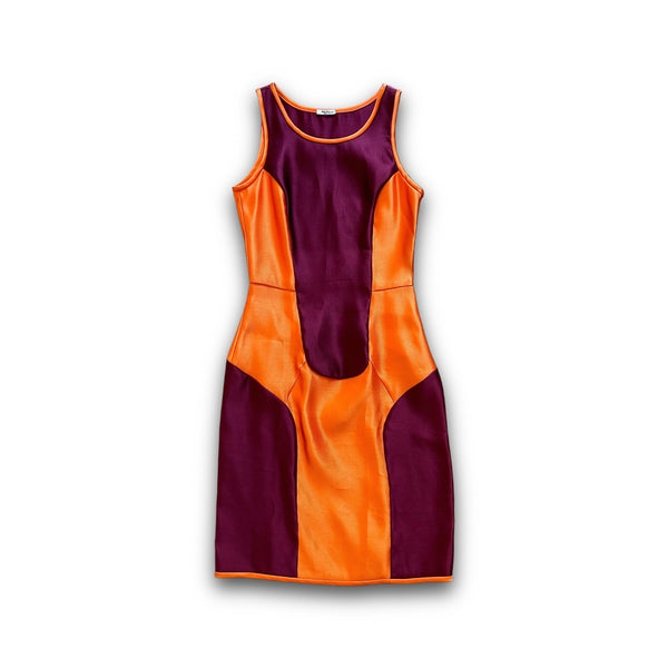 Miu Miu SS08 Colorblock Neon Dress - Ākaibu Store