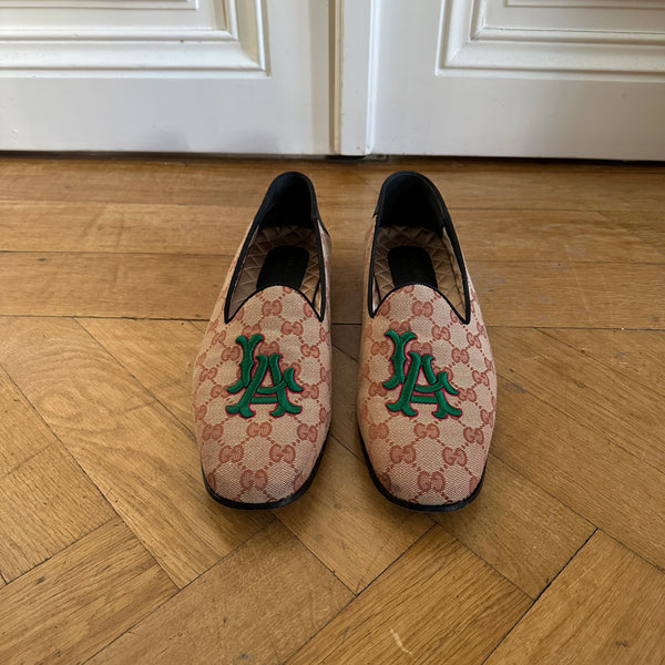 Gucci MLB Los Angeles Dodgers Monogram Loafer Limited Edition. - Ākaibu ...