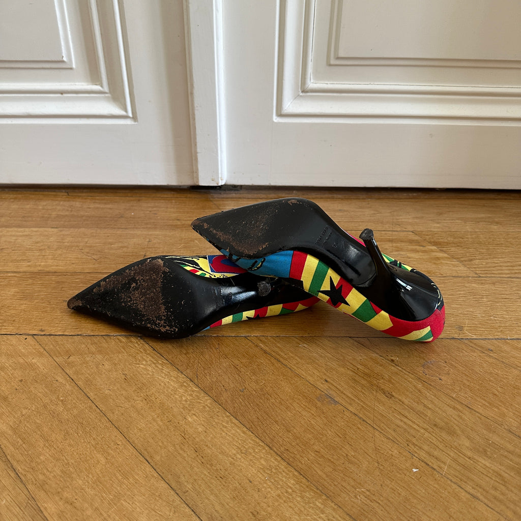 Christian Dior by John Galliano SS04 Rasta Mania Heels – Ākaibu Store