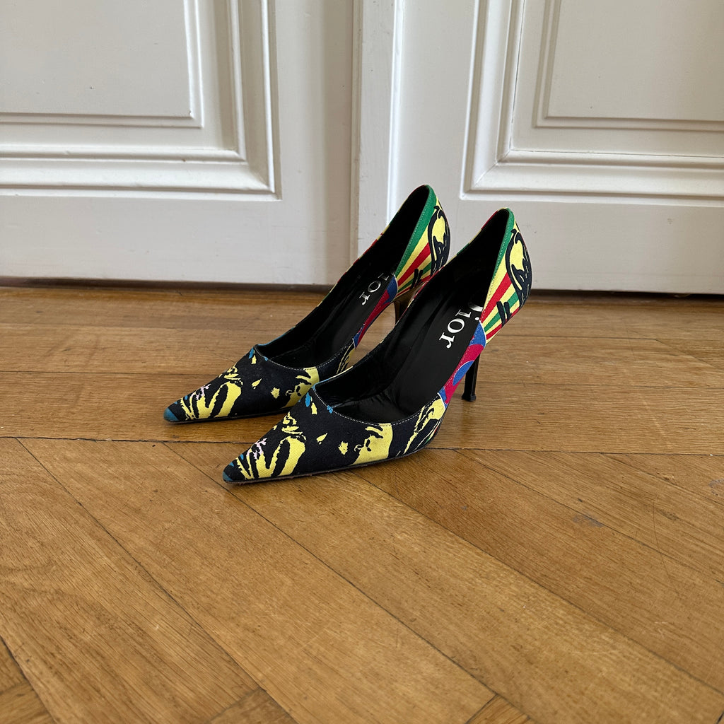 Christian Dior by John Galliano SS04 Rasta Mania Heels – Ākaibu Store