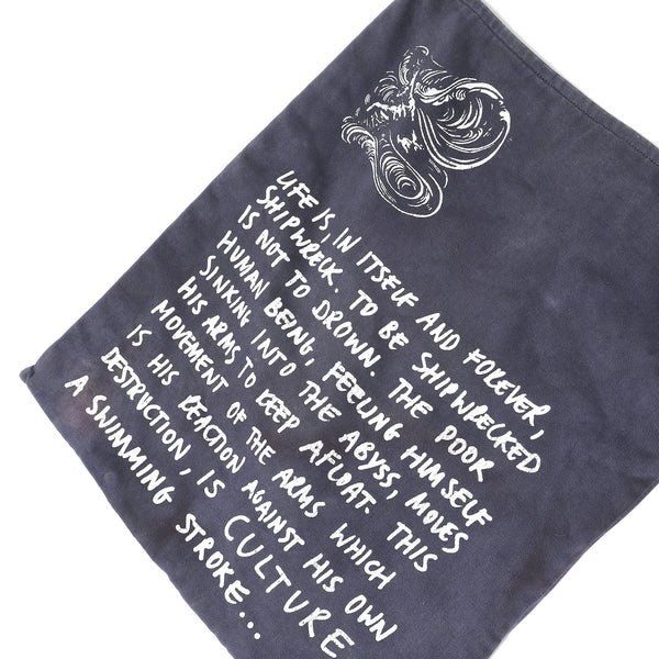 Raf Simons FW04 Waves Shipwreck Poem Tote Bag - Ākaibu Store