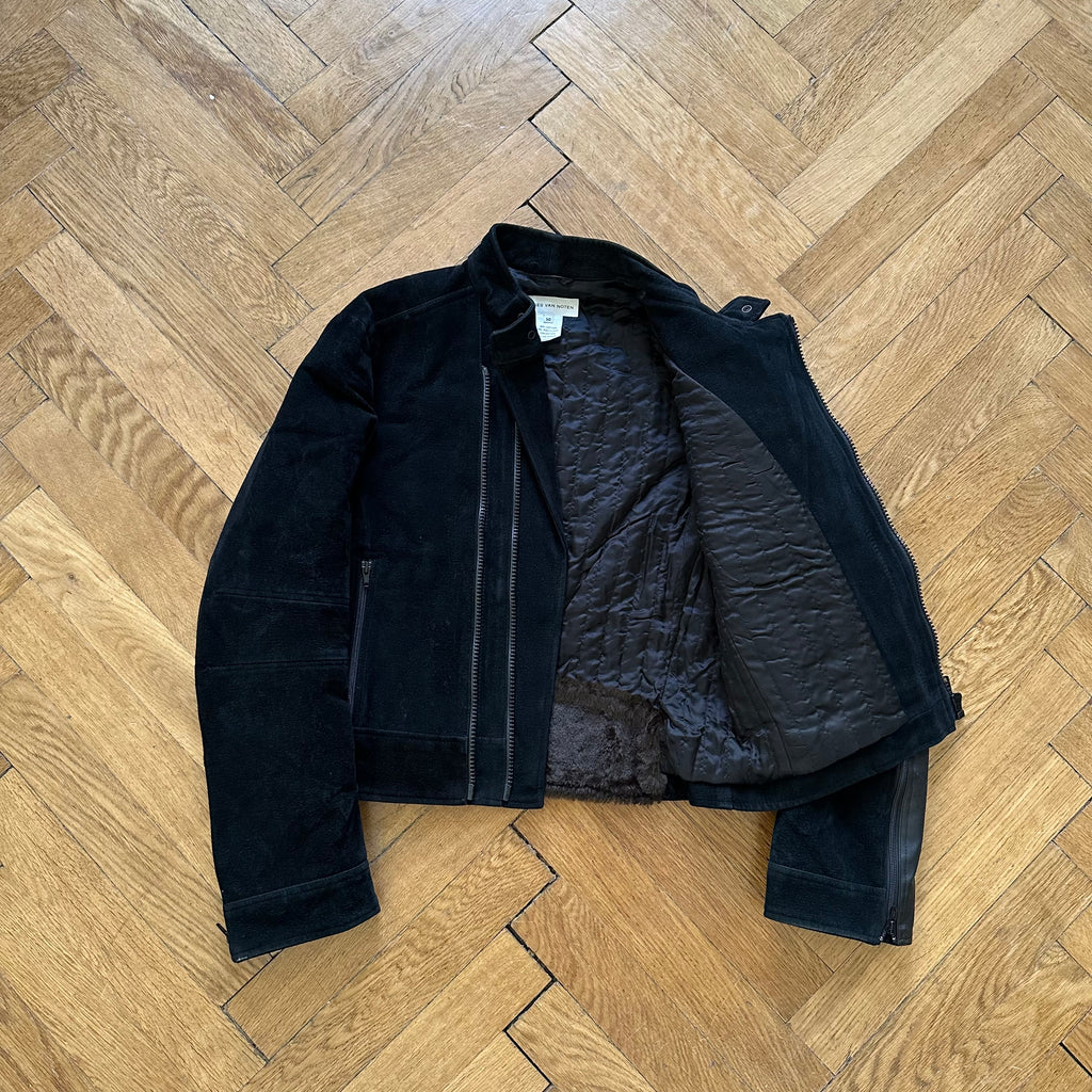 Dries van Noten 1990s Velvet Biker Jacket – Ākaibu Store